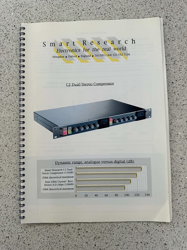 Smart Research C2 DUAL STEREO COMPRESSOR MANUAL | Reverb