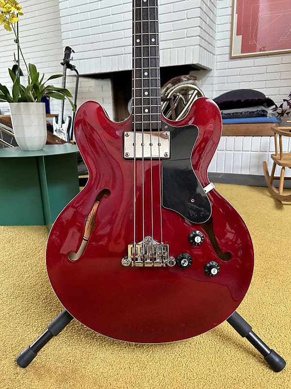 Epiphone Rivoli Bass Reissue Mid-90s - Cherry Red | Reverb