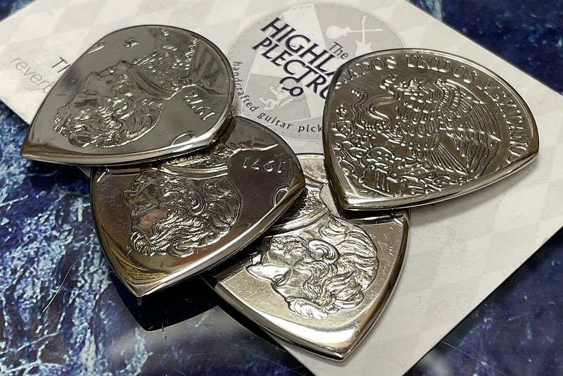 The Highland Plectrum Co. One 1972 Mexican Five Peso Coin | Reverb