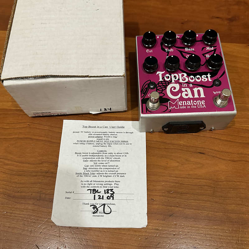 Menatone Top Boost in a Can 8 Knob Version 2009 Free Shipping | Reverb