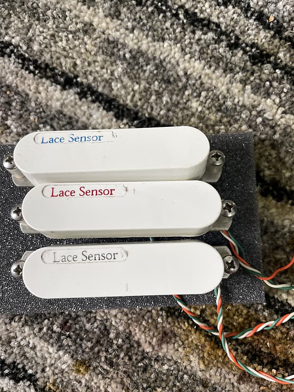 Lace Sensor SSS blue/ silver/ red - White | Reverb
