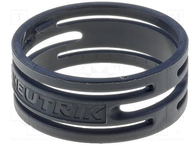 Neutrik XLR Connector XX Series, Code Ring Black, XXR-0 | Reverb