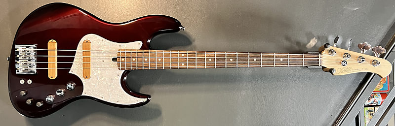 Xotic XJ-1T 4 string Jazz Candy Deep Pearl Red XJ-1T 4 string | Reverb