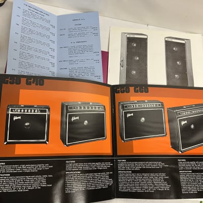 Gibson Amplifier folder catalog 1972 | Reverb