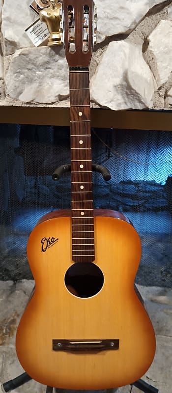 1960s Eko Acoustic Guitar,Sunburst, Made in Italy. No | Reverb