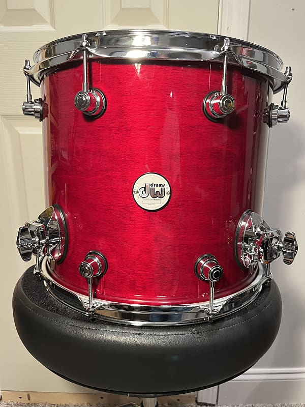 DW Design Series Floor Tom - 12 x 14 inch Cherry Stain | Reverb