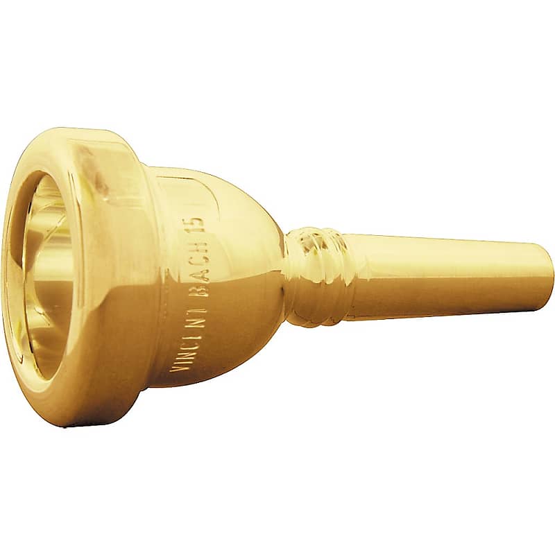 Bach Standard Series Small Shank Trombone Mouthpiece in Gold | Reverb
