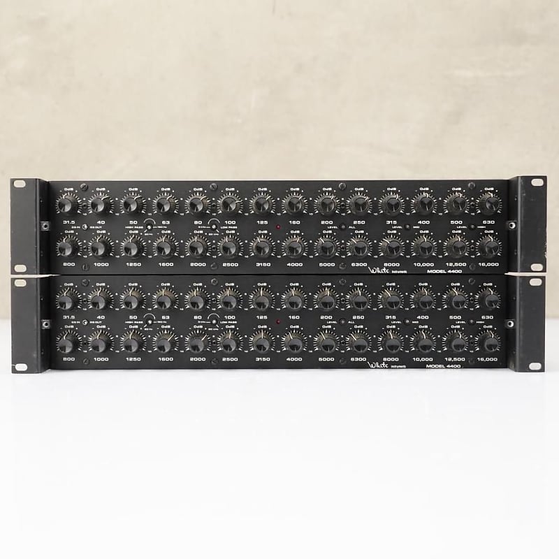 2 White Instruments Model 4400 28-Band Parametric Equalizers | Reverb