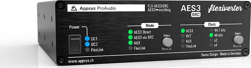 16x16 channel format converter for AES/EBU, SRC | Reverb