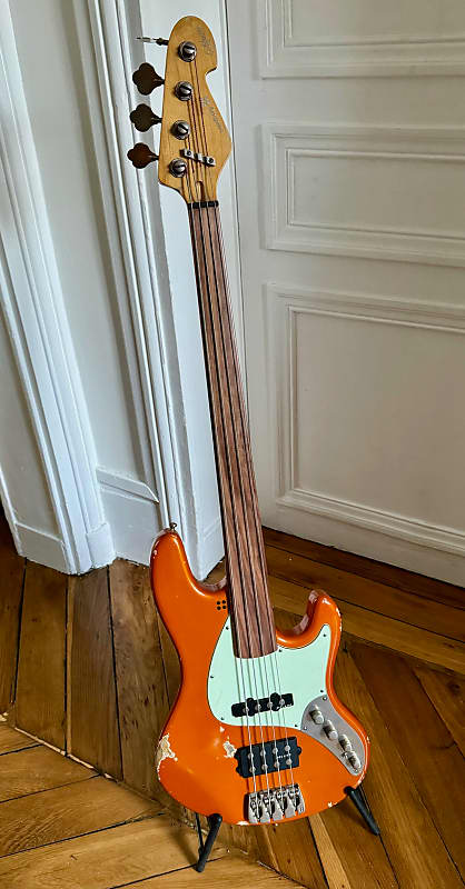 Sandberg California II TM4 Fretless 2018 - Orange Heavy Relic | Reverb