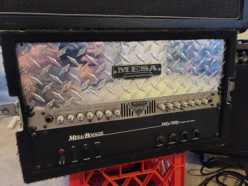 Mesa Boogie V Twin Preamp Rack & Fifty Fifty Power Amp Rack | Reverb