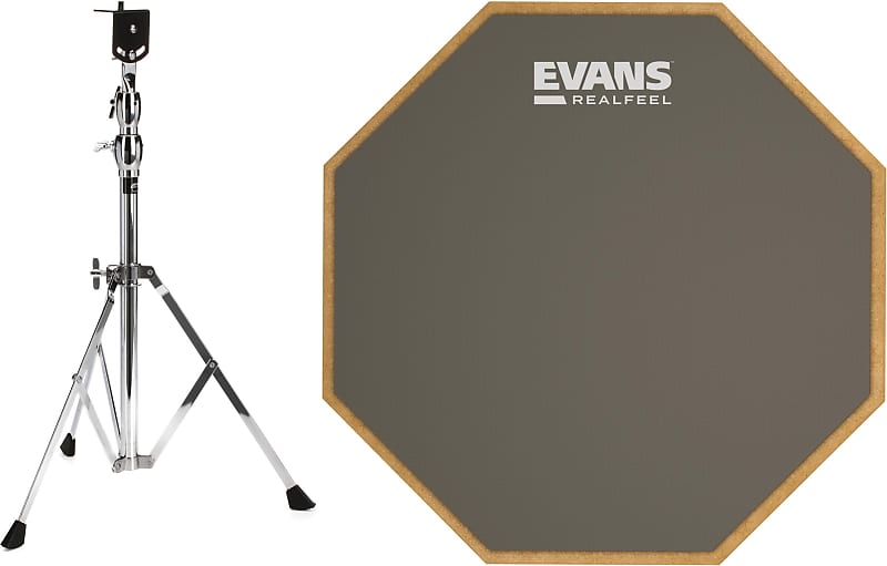 Ahead Practice Pad Stand - 8mm Thread Bundle with Evans | Reverb