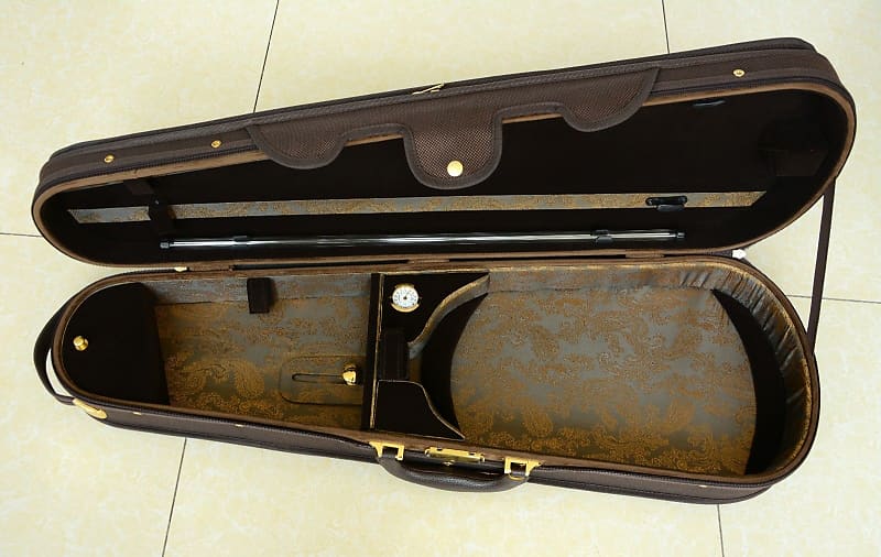 Luxury Wooden Viola Case 3.33kg Adjustable from 15''-16.5'' | Reverb