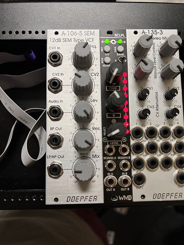 WMD Sclpl - Stereo 5-Band Digital EQ / Morphing Filter module | Reverb