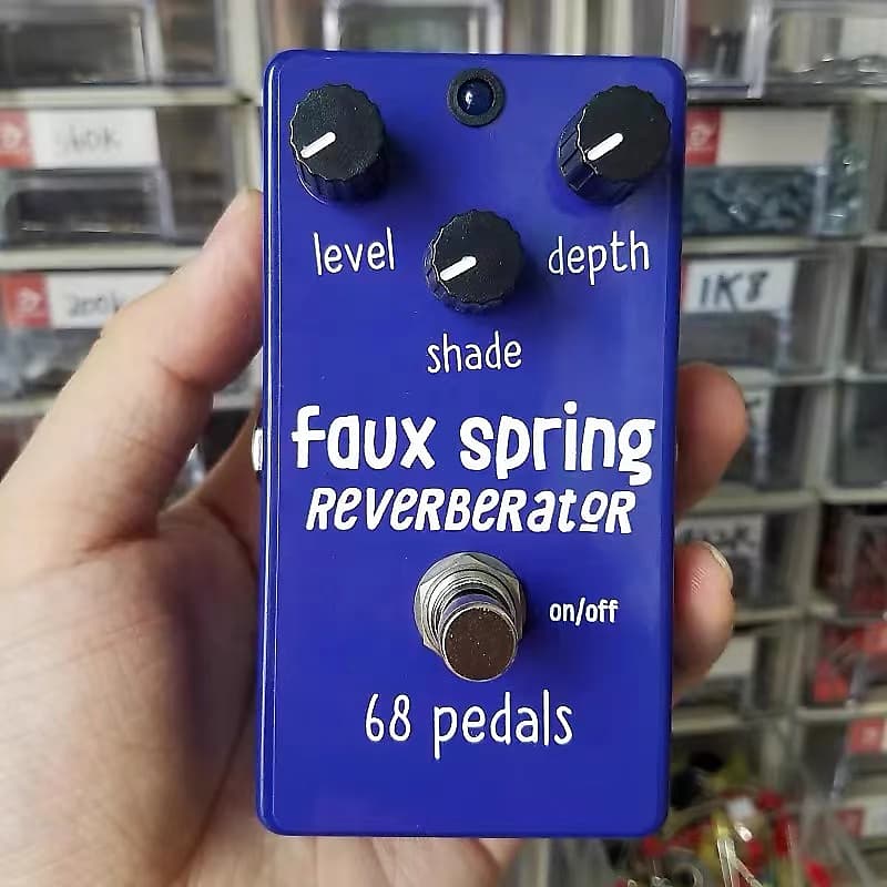 68pedals foux spring reverb pedal handmade by Bin | Reverb