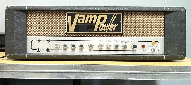 Vampower Mk1-B 70's Amp Tube Head T REX Great Shape!!! | Reverb