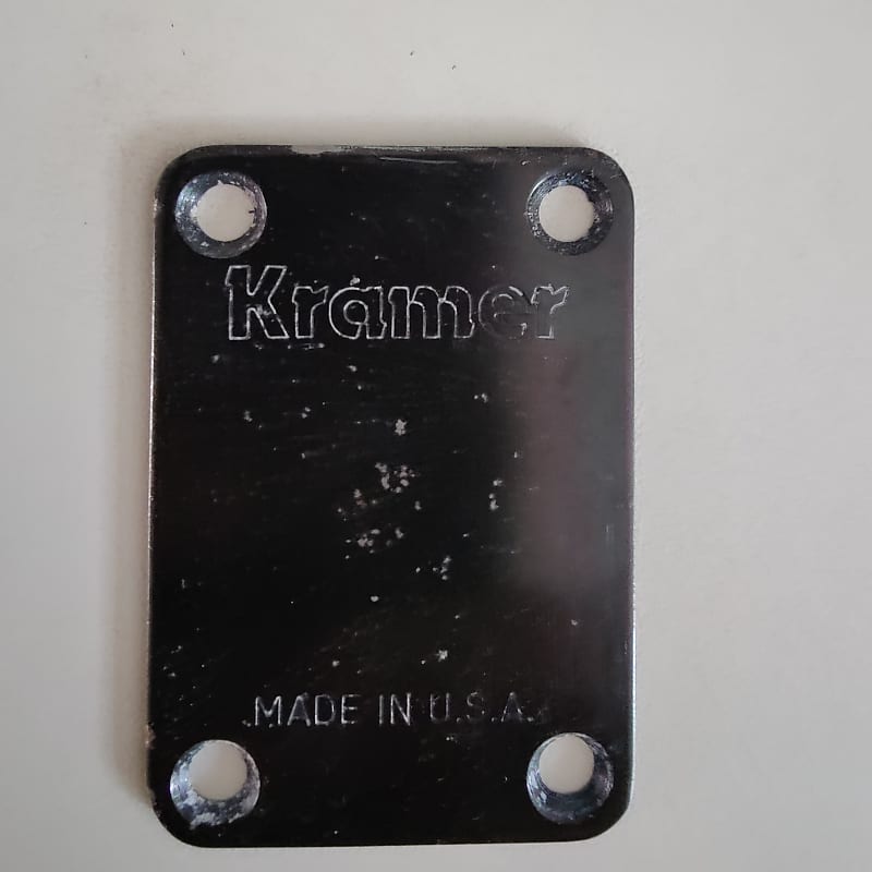 Kramer Neck plate narrow custom 1983-1985 - Black | Reverb