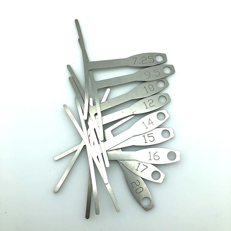 StewMac Fingerboard Radius Gauges Lot of 9 - Nickel | Reverb