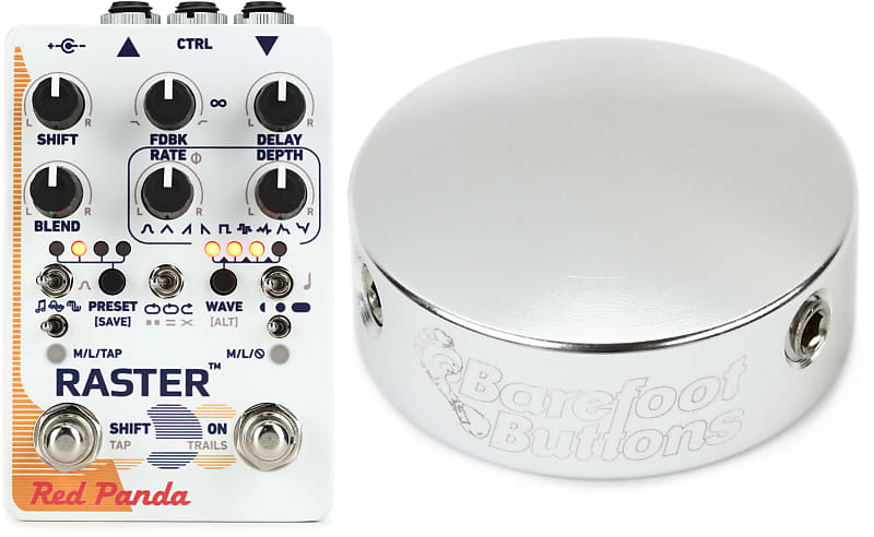 Red Panda Raster 2 Digital Delay Pedal Bundle with Barefoot | Reverb