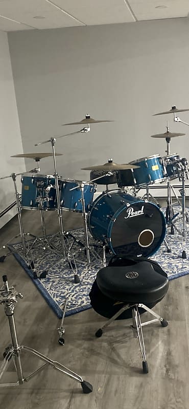 Pearl Masters Studio Custom (Birch) 2000s Ocean Sparkle | Reverb