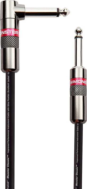 Monster Prolink Classic 1/4" Instrument Cable, 21ft, Right | Reverb