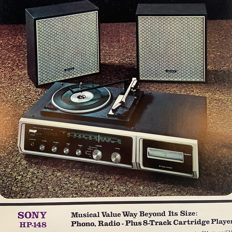 Sony HP-148 1971 dealer sheet | Reverb