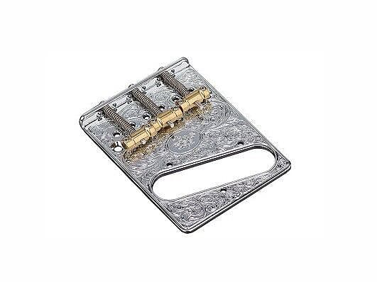 NEW Gotoh Engraved BRIDGE for Fender Telecaster Tele Chrome, | Reverb