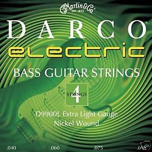 Martin Darco 4 String Extra Light Bass Guitar Strings | Reverb