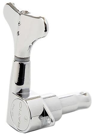 Graph Tech Ratio 5-String Bass Tuners 5 In-Line Y Key Chrome | Reverb