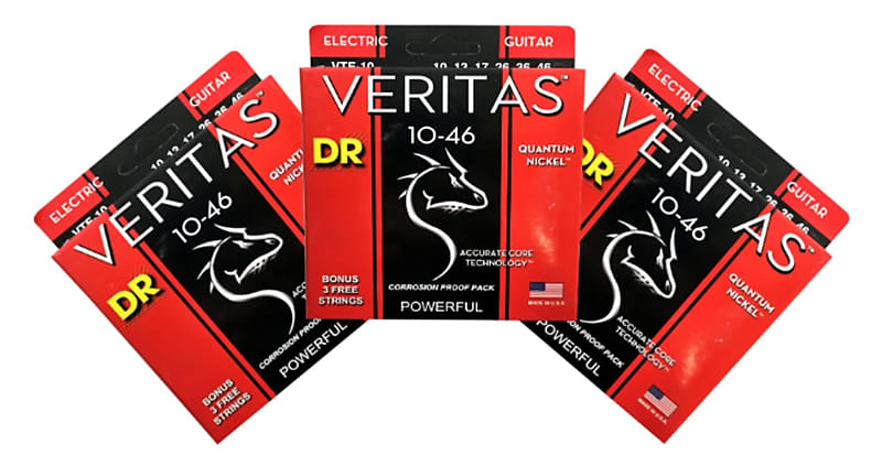 3 Sets of DR Veritas VTE-10 Quantum Nickel Medium 10-46 | Reverb