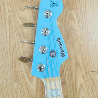 Warmoth Precision Bass Custom Build in Daphne Blue w/ Tweed | Reverb