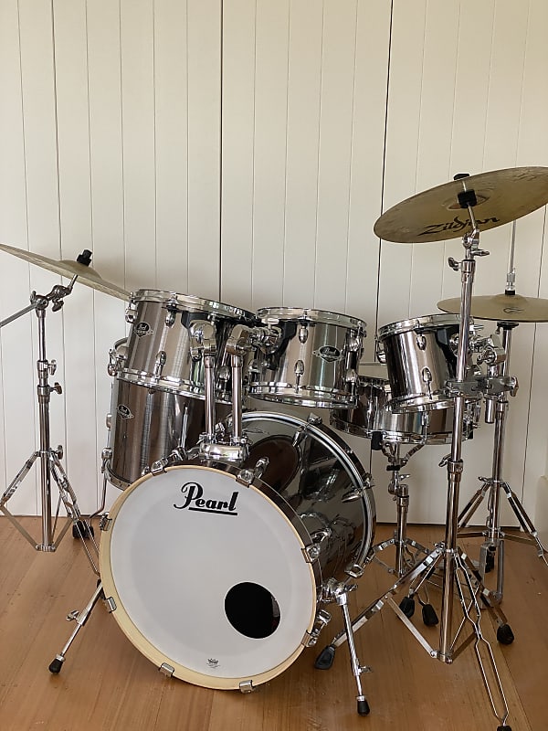 Pearl Export Series EXX Drum Kit 2019 - Smokey Chrome | Reverb