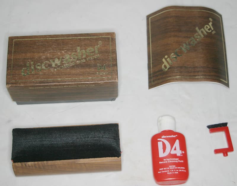 VTG Discwasher D4 Record Care System Walnut Complete, | Reverb