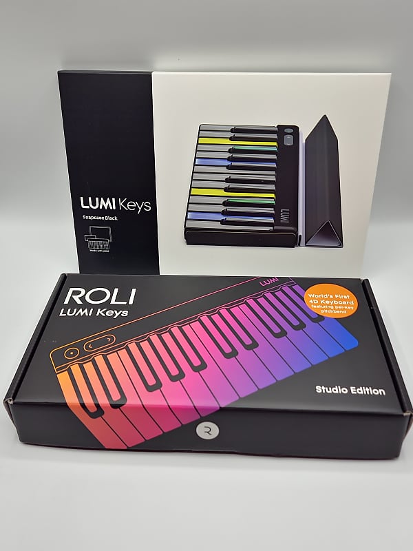 ROLI Lumi Keys 2021 Black with unopened Snap Cover | Reverb