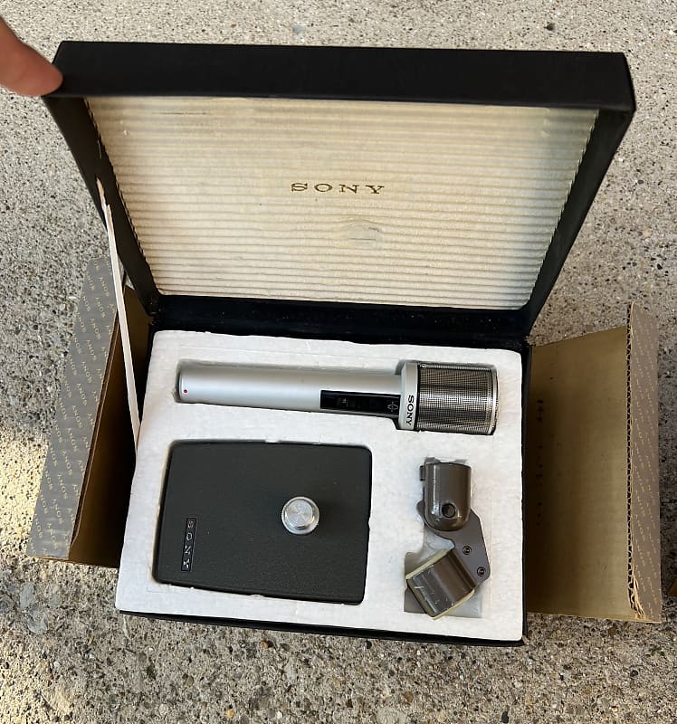Vintage 1960's Sony F-121 CARDIOID DYNAMIC MICROPHONE Rare | Reverb