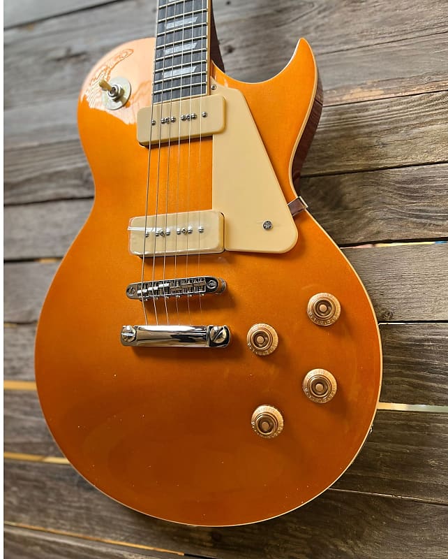 Harley Benton Les Paul Gold Top P90 like Gibson | Reverb
