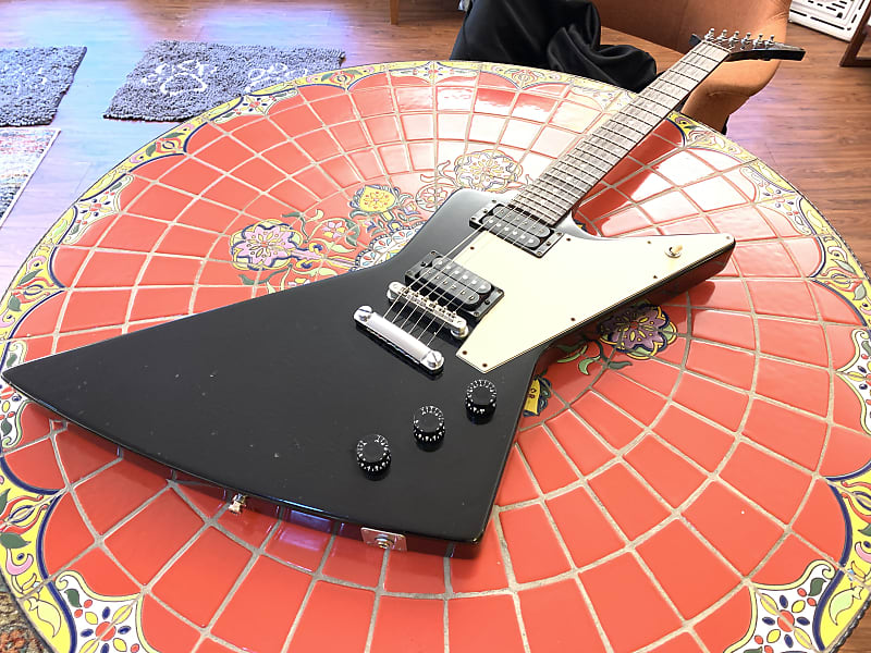 Gibson Explorer - Lots of Pics 1989 Black Original HB-L Bill | Reverb