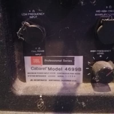 JBL Cabaret 4699B 1980 Black | Reverb