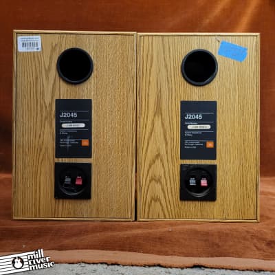JBL J2045 Oak Stereo Bookshelf Speakers Pair Used | Reverb