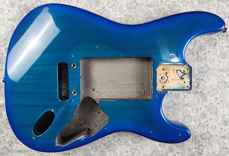 Fender Strat Plus Body, Blue Burst, Very | Reverb