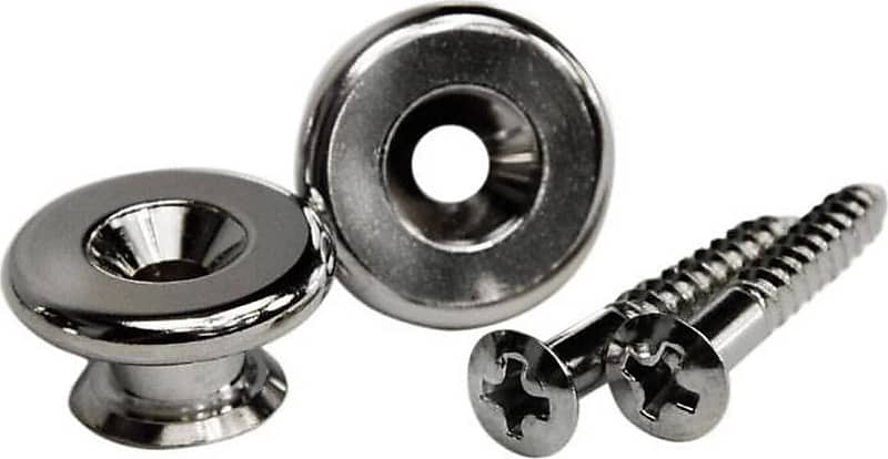 Oversized Strap Buttons (Nickel) | Reverb