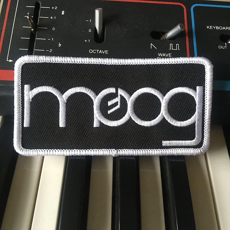 Moog Embroidered Patch Classic Vintage Logo | Reverb