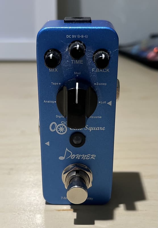 Donner Echo Square Delay Pedal 2010s Blue | Reverb