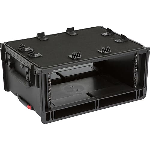 SKB 4 Space Rack Road Case w/Laptop Mount Wheels & Pull | Reverb
