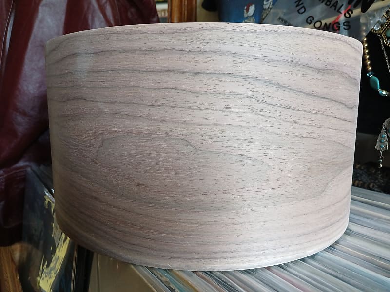 14x7 walnut poplar steam Bent semi-solid bare raw snare drum | Reverb