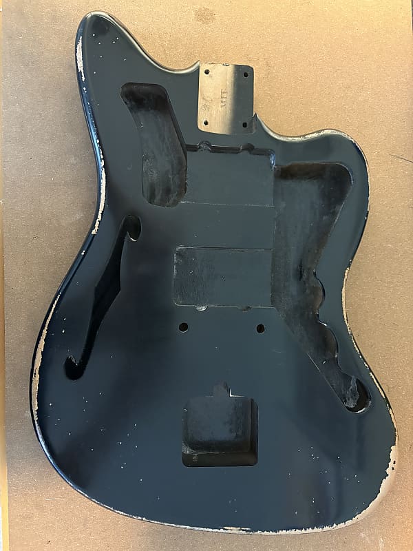MJT Jazzmaster VTJ Thinline Body 2024 - Black | Reverb