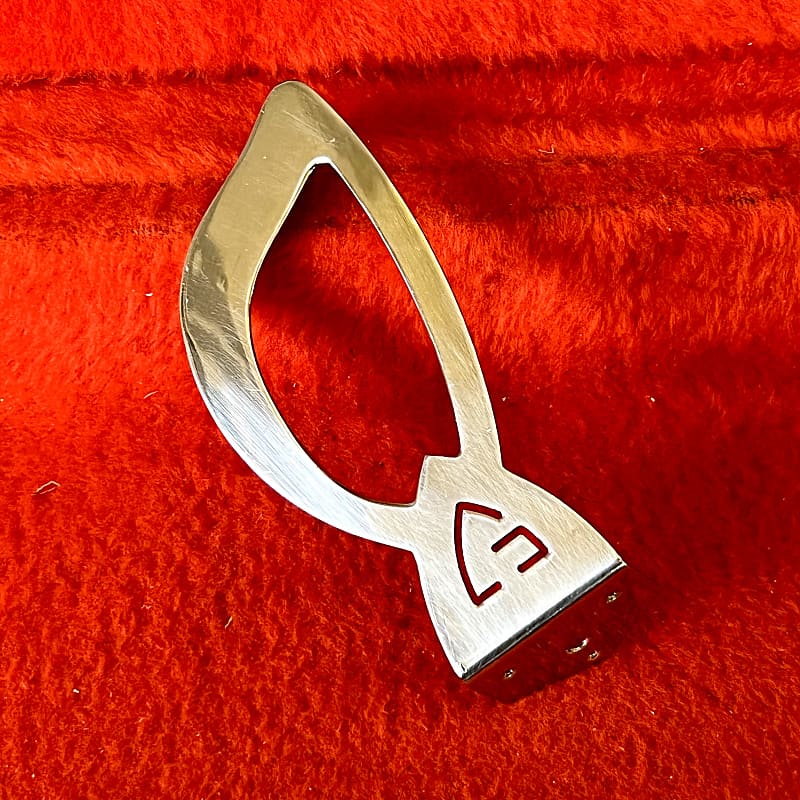 Guild Harp tailpiece G logo - Chrome original vintage USA | Reverb