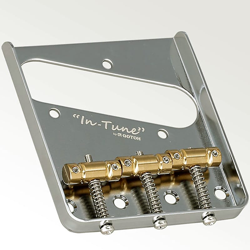 NEW Gotoh BS-TC1 Tele Bridge, Brass "In-Tune" Saddle PAT-P | Reverb