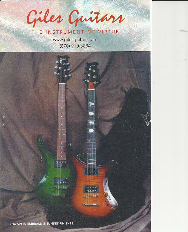 Giles Guitars Brochure/Catalog | Reverb