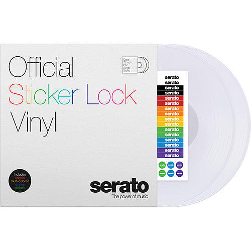 Serato Sticker Lock Vinyl 12" Control Vinyl (Pair, Clear) | Reverb